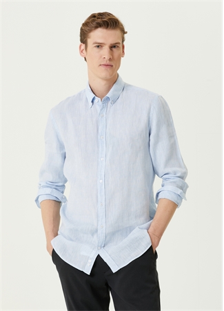Beymen Collection Erkek Comfort Fit Mavi Düğmeli Yaka Gömlek S Eu Beymen Collection Erkek Comfort Fit Mavi Düğmeli Yaka Gömlek S Eu