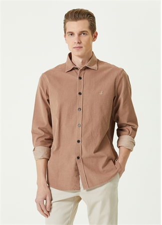Beymen Club Erkek Comfort Fit Bej Kadife Gömlek S Beymen Club Erkek Comfort Fit Bej Kadife Gömlek S