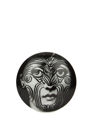 Fornasetti No9 Siyah Beyaz Porselen Dekoratif Kutu Fornasetti No9 Siyah Beyaz Porselen Dekoratif Kutu