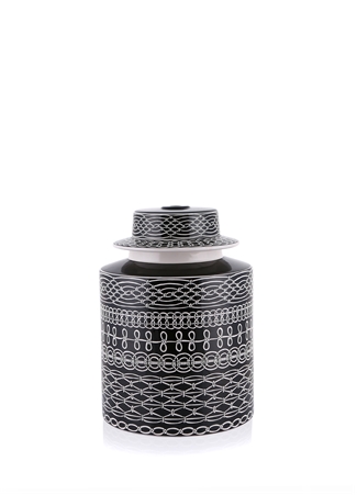 Act Of Acrract Beyaz Desenli Seramik Küp Siyah Act Of Acrract Beyaz Desenli Seramik Küp Siyah