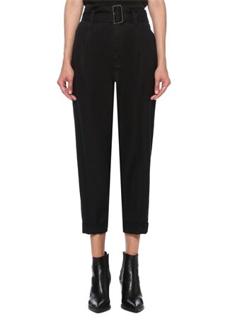 Polo Ralph Lauren Kadın Siyah Kemer Detaylı Pantolon 8 US