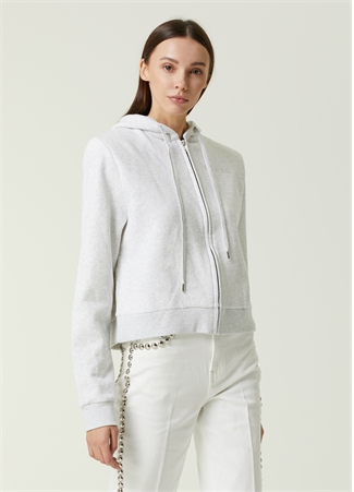 Filles a Papa Kadın Gri Kapüşonlu Crop Sweatshirt 2 US Filles a Papa Kadın Gri Kapüşonlu Crop Sweatshirt 2 US
