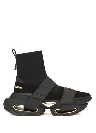 Balmain Kadın Siyah Geometrik Tabanlı Sneaker 36 EU Balmain Kadın Siyah Geometrik Tabanlı Sneaker 36 EU