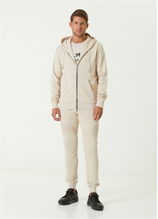 Balmain Erkek Bej Beli Kordonlu Logolu Jogger Eşofman Altı L EU Balmain Erkek Bej Beli Kordonlu Logolu Jogger Eşofman Altı L EU