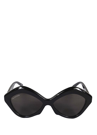 Balenciaga Kadın Siyah Geometrik Formlu Güneş Gözlüğü Eu