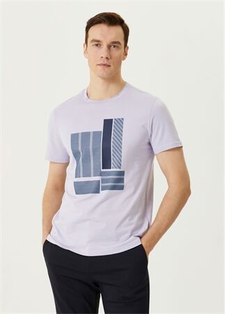 Network Erkek Lila T-shirt Mor XS EU