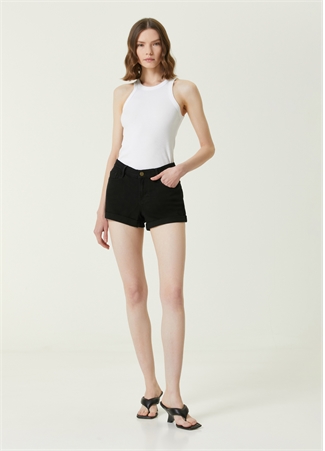 Frame Denim Kadın Le Cut Off Siyah Jean Şort 23 Us