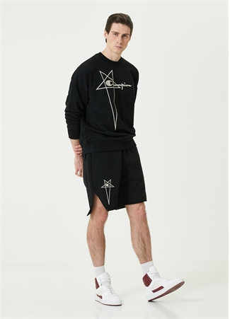 Rick Owens X Champion Erkek Şort Siyah S Eu Rick Owens X Champion Erkek Şort Siyah S Eu