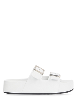Balenciaga Kadın Mallorca Platform Beyaz Deri Terlik 4 EU Balenciaga Kadın Mallorca Platform Beyaz Deri Terlik 4 EU