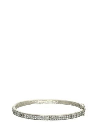 Beymen Collection Kadın İnce Taşlı Bileklik Gri EU