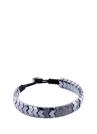 Kayra Khan Erkek Silver Zirgon Taşlı Gümüş Rengi Bileklik EU Kayra Khan Erkek Silver Zirgon Taşlı Gümüş Rengi Bileklik EU