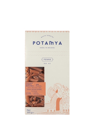 Potamya Organik Kırmızı Mercimek 320 Gr Penne Makarna Beyaz Eu Potamya Organik Kırmızı Mercimek 320 Gr Penne Makarna Beyaz Eu
