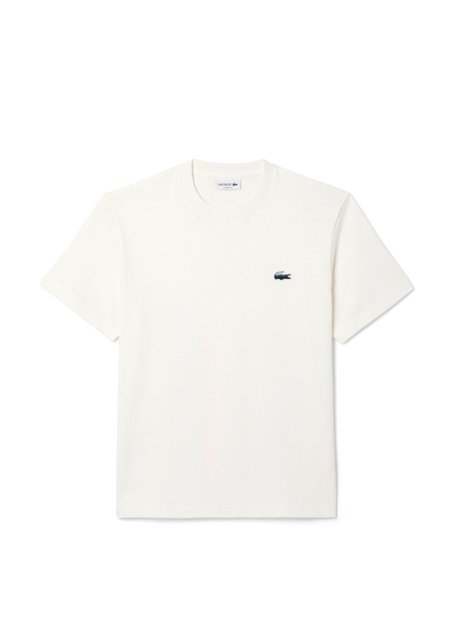 Lacoste BEYAZ-70V Erkek Classic Fit Beyaz Bisiklet Yaka Kısa Kollu ...