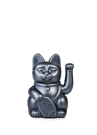 Donkey Lucky Cat Silver Heykel Gri Donkey Lucky Cat Silver Heykel Gri