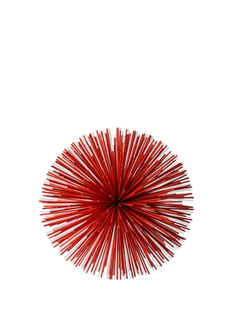 Pols Potten Prickle Small Mercan Dekoratif Obje Kırmızı