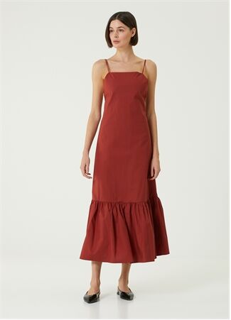 Pia Brand Kadın Siera Bordo Sırt Detaylı Midi Elbise 36 EU Pia Brand Kadın Siera Bordo Sırt Detaylı Midi Elbise 36 EU