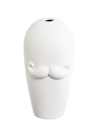 Jonathan Adler Salvador Beyaz Bıyık Detaylı Vazo Jonathan Adler Salvador Beyaz Bıyık Detaylı Vazo