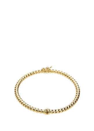 Collection Kadın Zincir Formlu Altın Rengi Bileklik EU