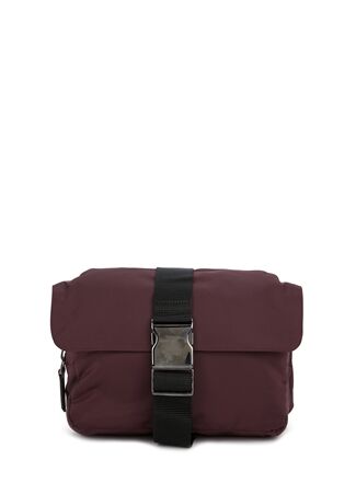 Palzileri Lab Erkek Bordo Kemer Detaylı Bel Çantası Kırmızı EU