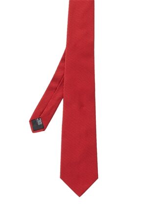 Lanvin Erkek Kırmızı Mikro Desenli İpek Kravat Eu