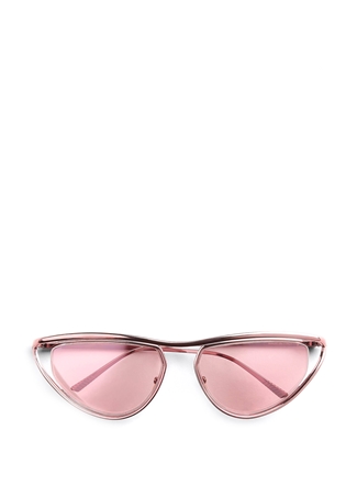 Bottega Veneta Kadın Pembe Üçgen Formlu Güneş Gözlüğü EU