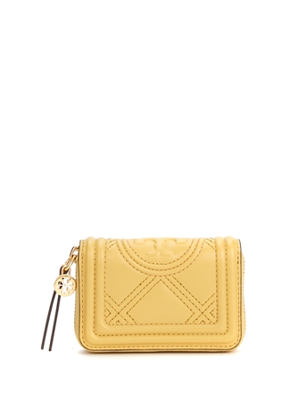 Tory Burch Kadın Sarı Kapitoneli Logolu Deri Cüzdan Bej EU Tory Burch Kadın Sarı Kapitoneli Logolu Deri Cüzdan Bej EU