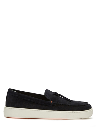 Santoni Sport Erkek Lacivert Bağcık Detaylı Loafer 0 UK Santoni Sport Erkek Lacivert Bağcık Detaylı Loafer 0 UK