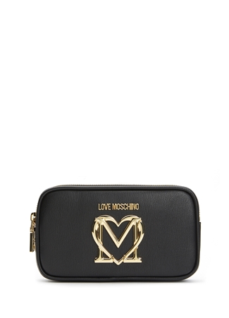 Love Moschino Kadın Siyah Logo Detaylı Cüzdan Eu
