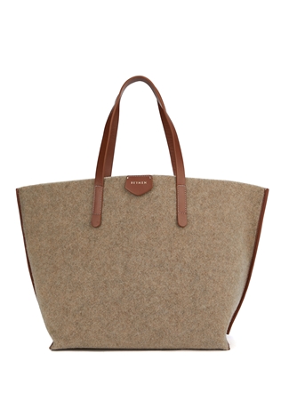 Beymen Kadın Felt Camel Logolu Alışveriş Çantası Kahverengi EU Beymen Kadın Felt Camel Logolu Alışveriş Çantası Kahverengi EU