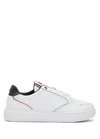 Tommy Hilfiger Kadın Elevated Cupsole Beyaz Deri Sneaker Mavi 37 EU Tommy Hilfiger Kadın Elevated Cupsole Beyaz Deri Sneaker Mavi 37 EU