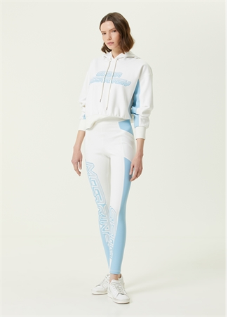 Stella Mccartney Kadın Ekru Logo Detaylı Tayt Bej 42 It Stella Mccartney Kadın Ekru Logo Detaylı Tayt Bej 42 It