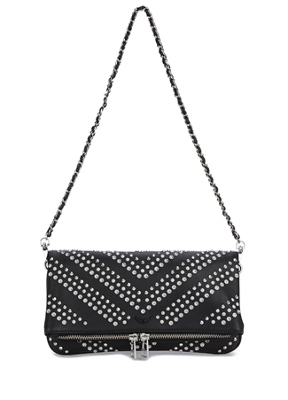 Zadig&Voltaire Kadın Rock Arrow Studs Siyah Deri El Portföyü EU Zadig&Voltaire Kadın Rock Arrow Studs Siyah Deri El Portföyü EU
