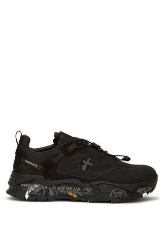 Premiata Erkek Crosstra Siyah Logolu Sneaker 4 EU