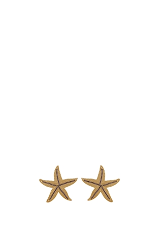 Aden Newyork Kadın Stella Gold Yıldız Formlu Küpe Altın Rengi M EU Aden Newyork Kadın Stella Gold Yıldız Formlu Küpe Altın Rengi M EU