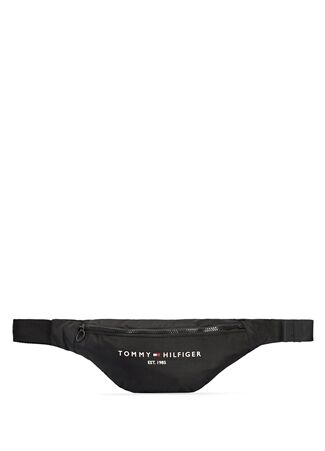 Tommy Hilfiger Erkek Siyah Logolu Bel Çantası EU