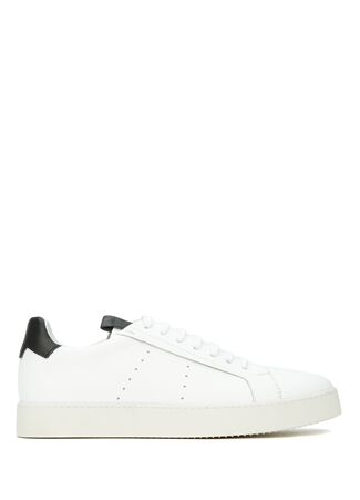 Beymen Club Erkek Siyah Beyaz Deri Sneaker 42 EU