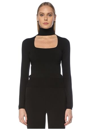 Dolce&Gabbana Kadın Siyah Balıkçı Yaka Dekolteli Kazak 42 IT Dolce&Gabbana Kadın Siyah Balıkçı Yaka Dekolteli Kazak 42 IT