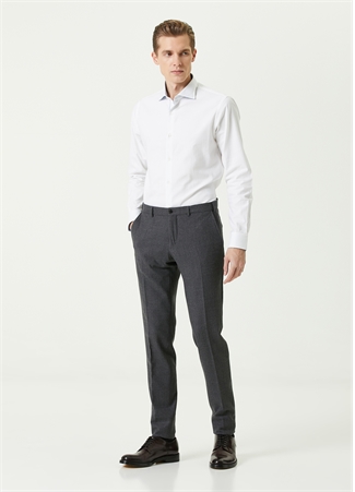 Palzileri Lab Erkek Antrasit Yün Pantolon Lacivert 46 IT