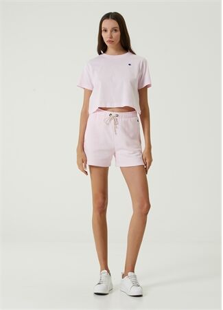 Champion Kadın Pembe Crop T-shirt XS EU