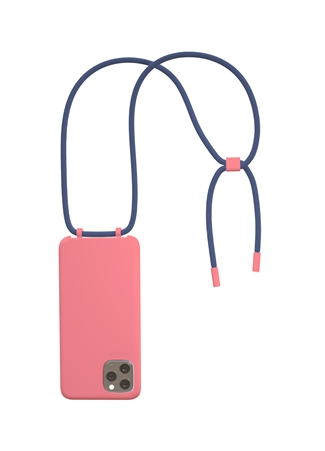 Bonibi Pembe iPhone 2 Mini Askılı Telefon Kılıfı EU Bonibi Pembe iPhone 2 Mini Askılı Telefon Kılıfı EU