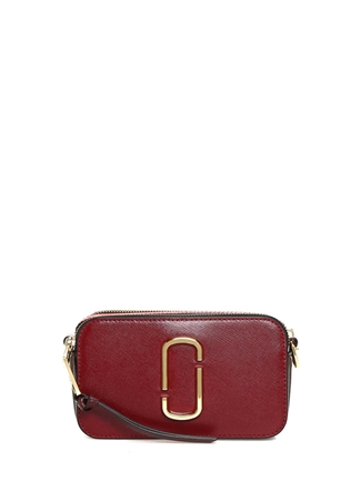 Marc Jacobs (The) Kadın The Snapshot Bordo Deri Omuz Çantası EU