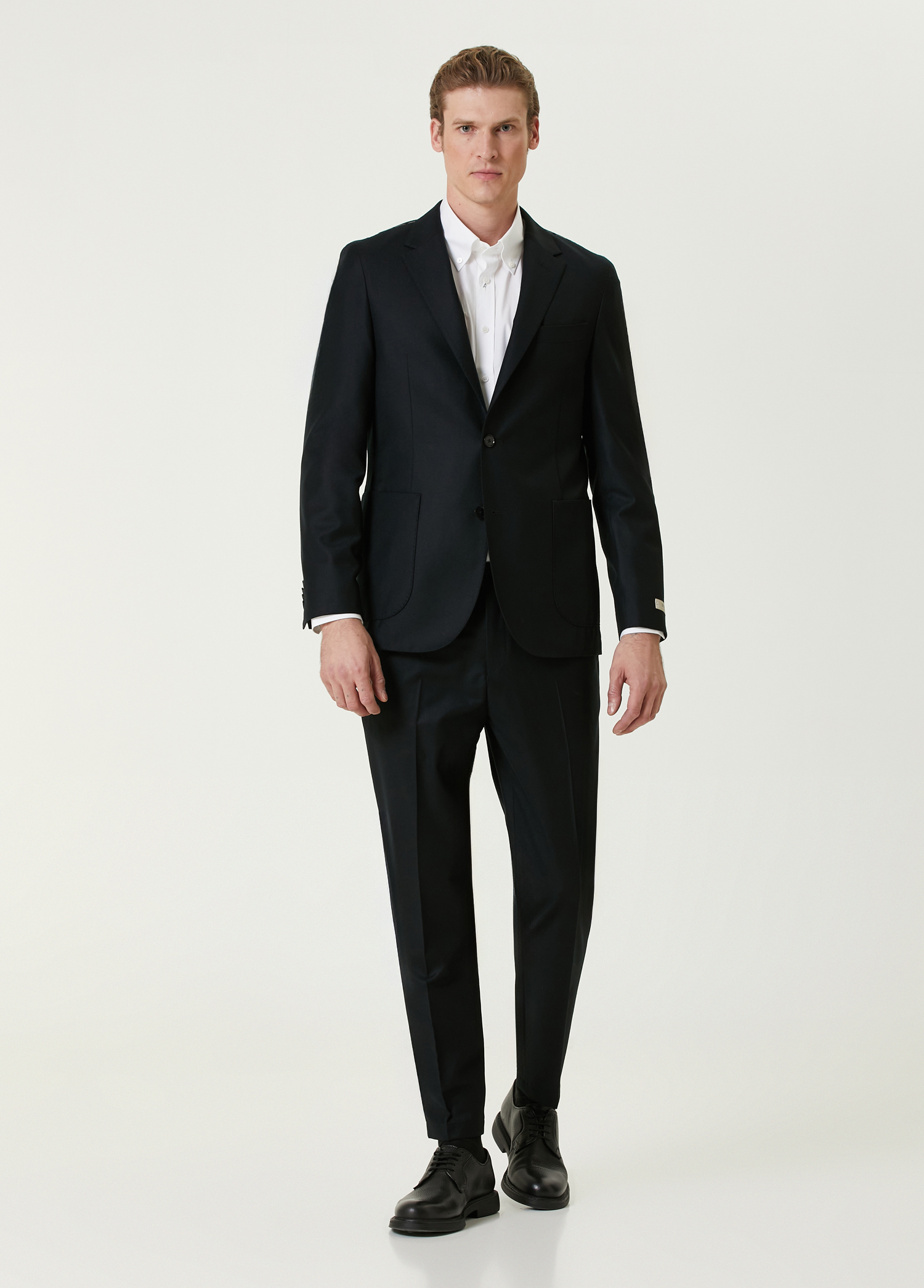 Black Beymen Collection Black Men Black Ultra Soft Wool Suit 1581277 ...