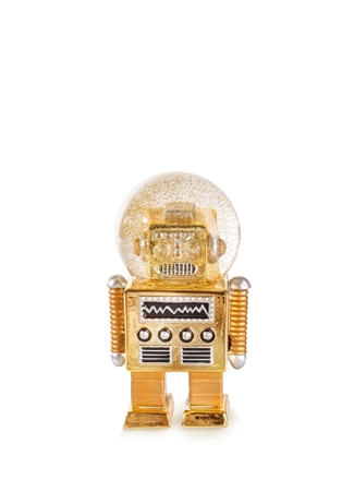 Donkey Summerglobe Robot Formlu Küre Detaylı Heykel Çok Renkli Donkey Summerglobe Robot Formlu Küre Detaylı Heykel Çok Renkli