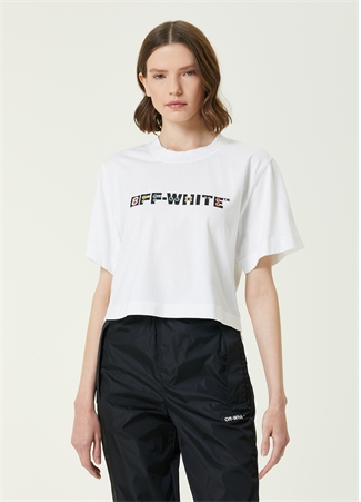 Off-white Kadın Beyaz Logo Baskılı T-shirt Xs Eu Off-white Kadın Beyaz Logo Baskılı T-shirt Xs Eu