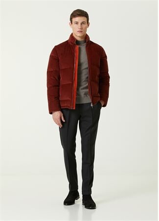 Isaia Erkek Siyah Beli Kordonlu Yün Pantolon 50 IT