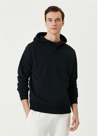 Z Zegna Erkek Siyah Kapüşonlu Logolu Sweatshirt M Eu Z Zegna Erkek Siyah Kapüşonlu Logolu Sweatshirt M Eu