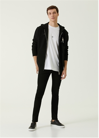 Givenchy Erkek Siyah Kapüşonlu Logolu Sweatshirt L EU Givenchy Erkek Siyah Kapüşonlu Logolu Sweatshirt L EU