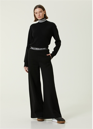 Stella McCartney Kadın Siyah Logo Detaylı Pantolon S EU Stella McCartney Kadın Siyah Logo Detaylı Pantolon S EU