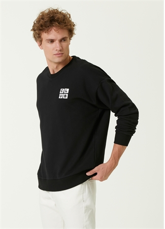 Beymen Club Erkek Siyah Logo Detaylı Sweatshirt XS