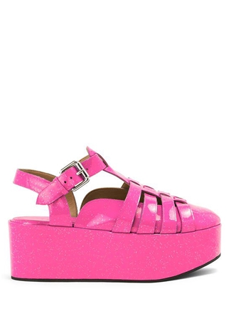 Loewe Kadın Pembe Deri Sandalet 37 Eu